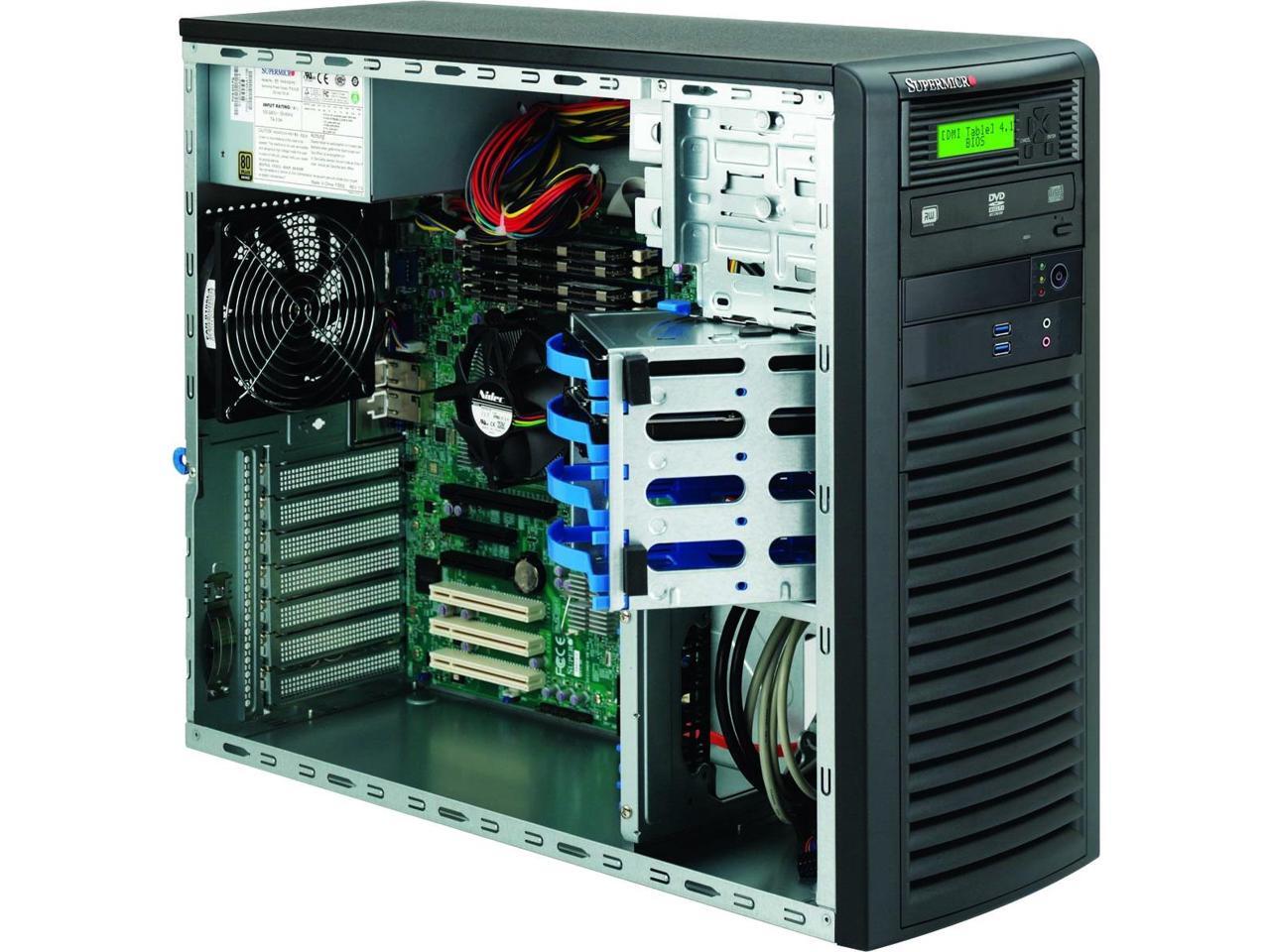 Supermicro SuperChassis CSE-732D3-903B 900W Mid-Tower Server Chassis ...