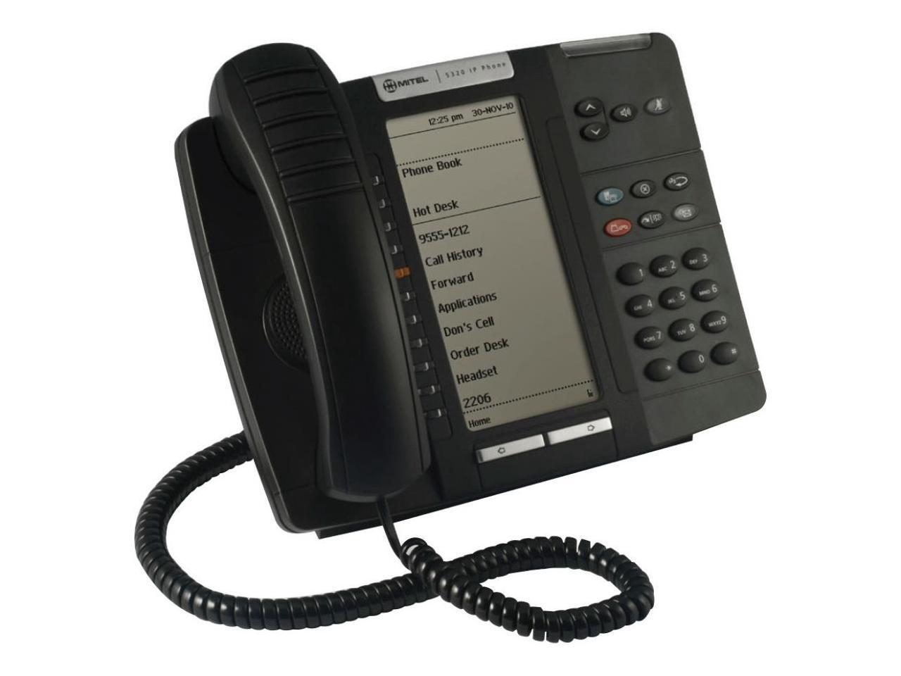 Mitel MiVoice 5320 IP Phone - Cable - Desktop - Dark Gray - Newegg.com