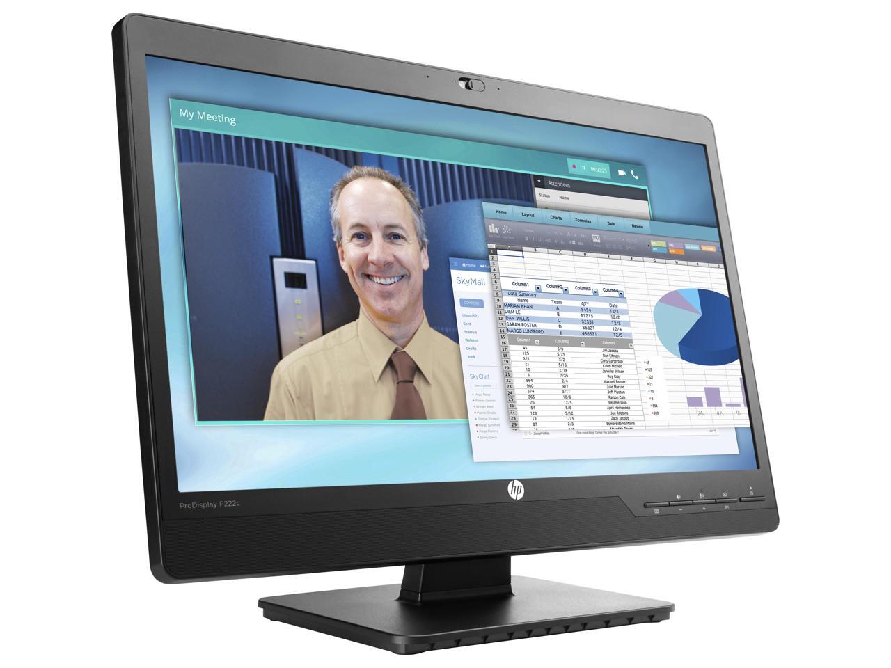 HP ProDisplay P222c 21.5" Video Conferencing Monitor (L4J08A8) - Newegg.com