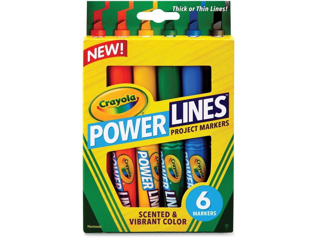 Crayola Power Lines 6-color Project Markers - Newegg.com
