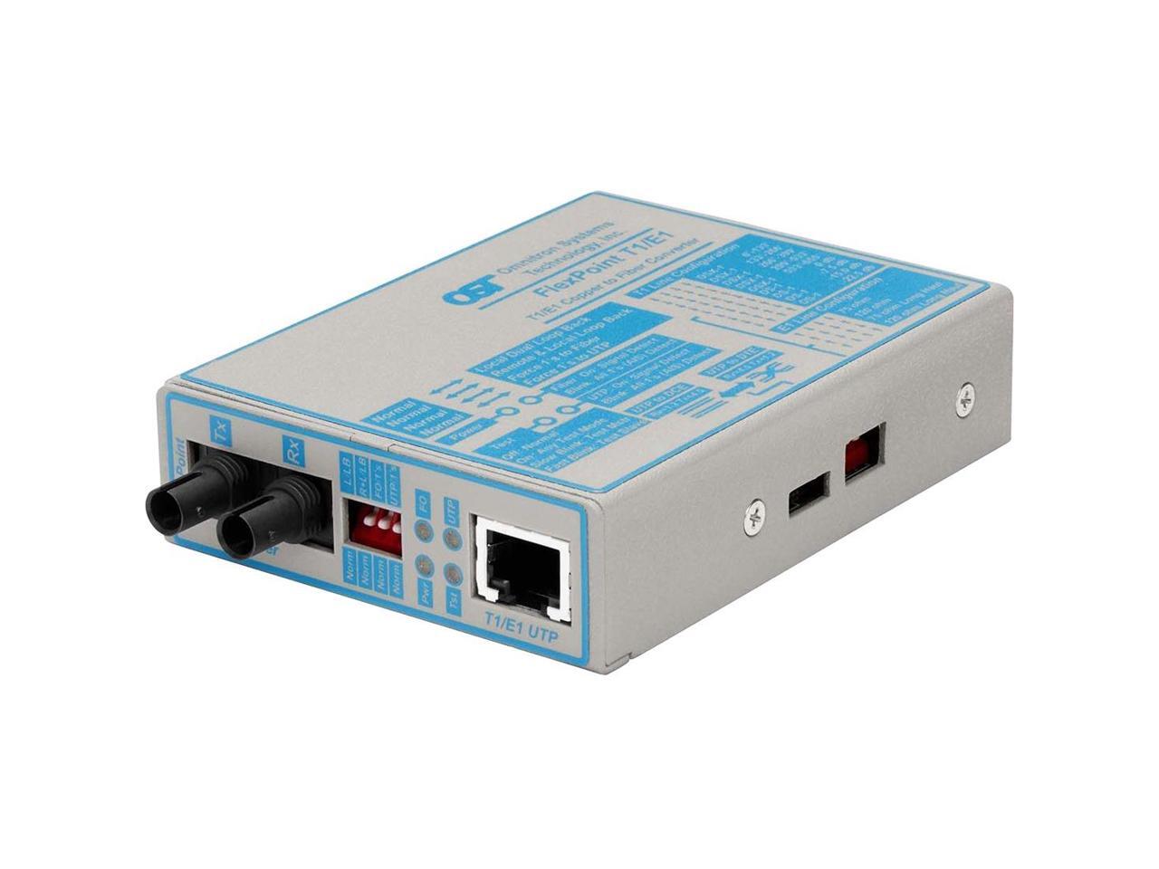 Omnitron FlexPoint T1/E1 Copper to Fiber Media Converter - Newegg.com