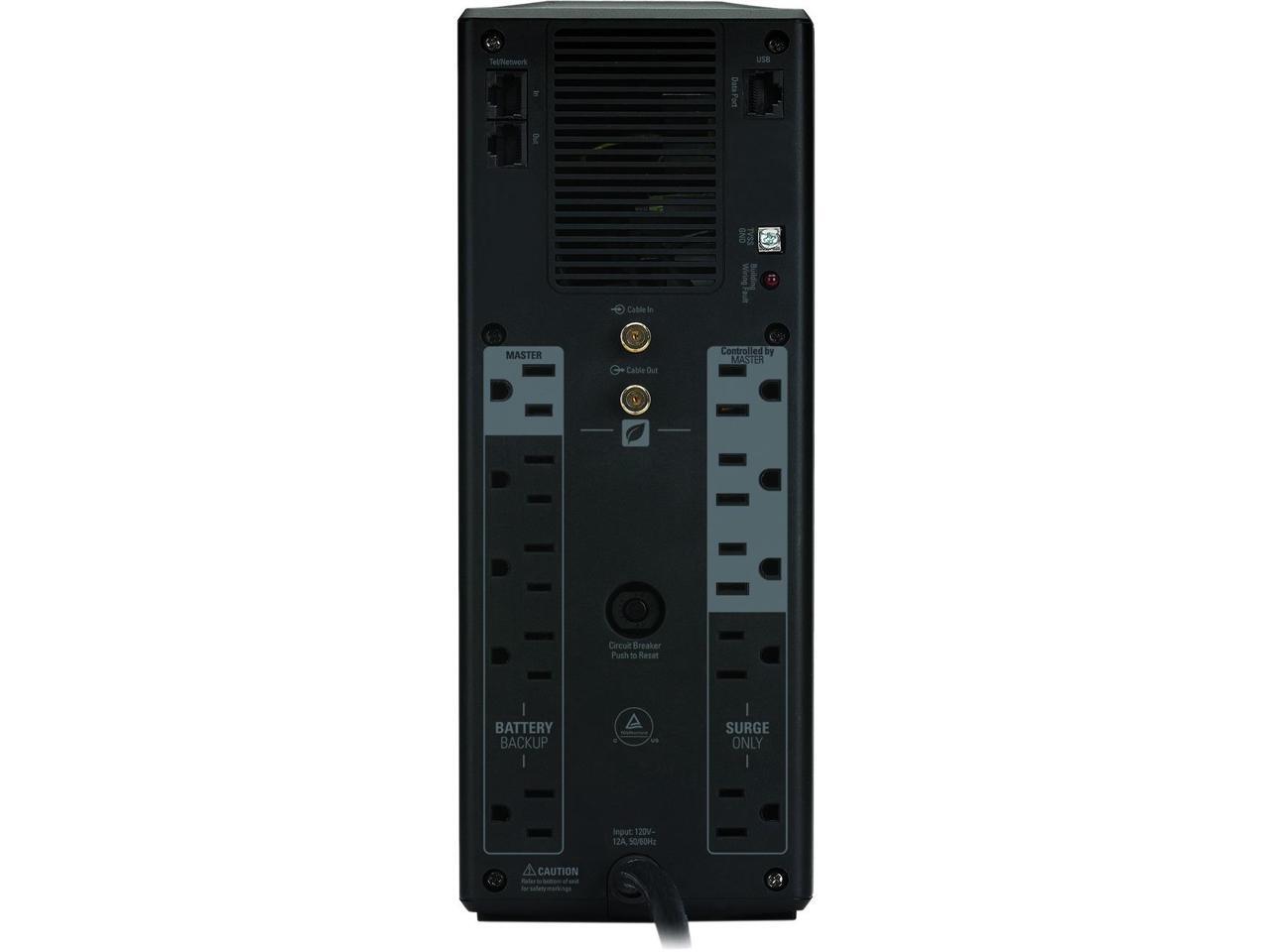 APC BN1350G 1350 VA 810 Watts 10 Outlet Back-UPS Battery Backup ...