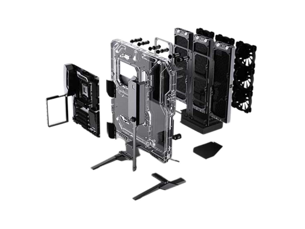 Granzon G20 Open Air Liquid Cooling Distro Case for E-ATX Motherboards ...