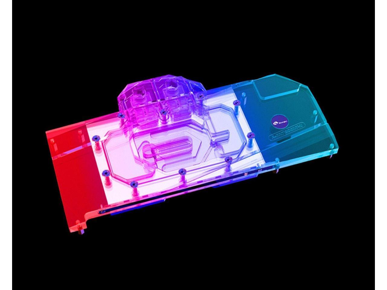 Bykski Full Coverage GPU Water Block and Backplate For AMD Radeon RX ...