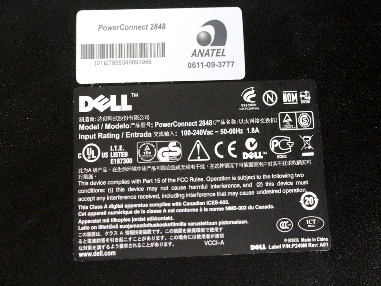 Refurbished: Dell PowerConnect 2848 48 Port Managed Gigabit Ethernet ...