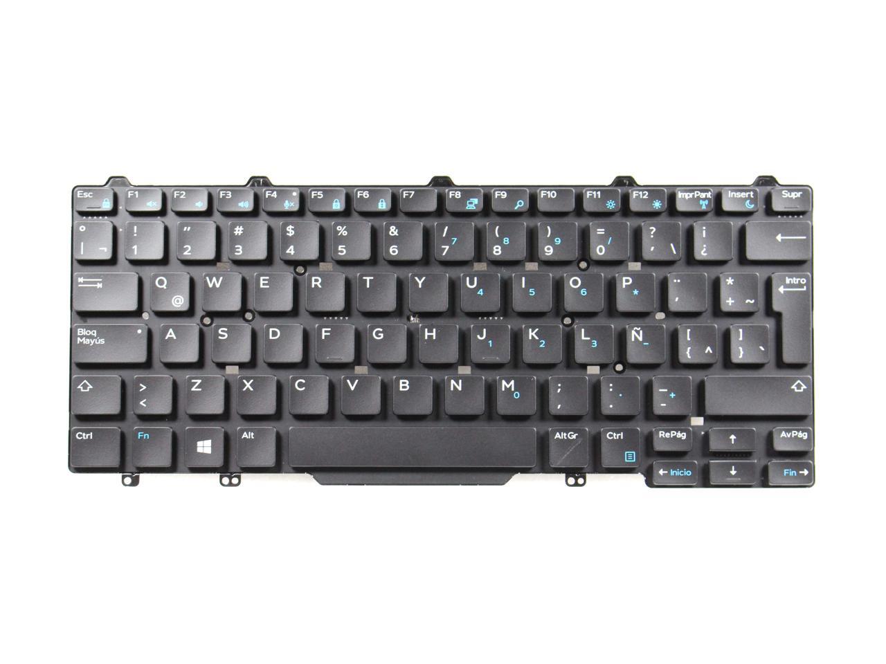 Refurbished: Genuine Dell Latitude 3340 7450 5450 83 Keys Qwerty Black ...