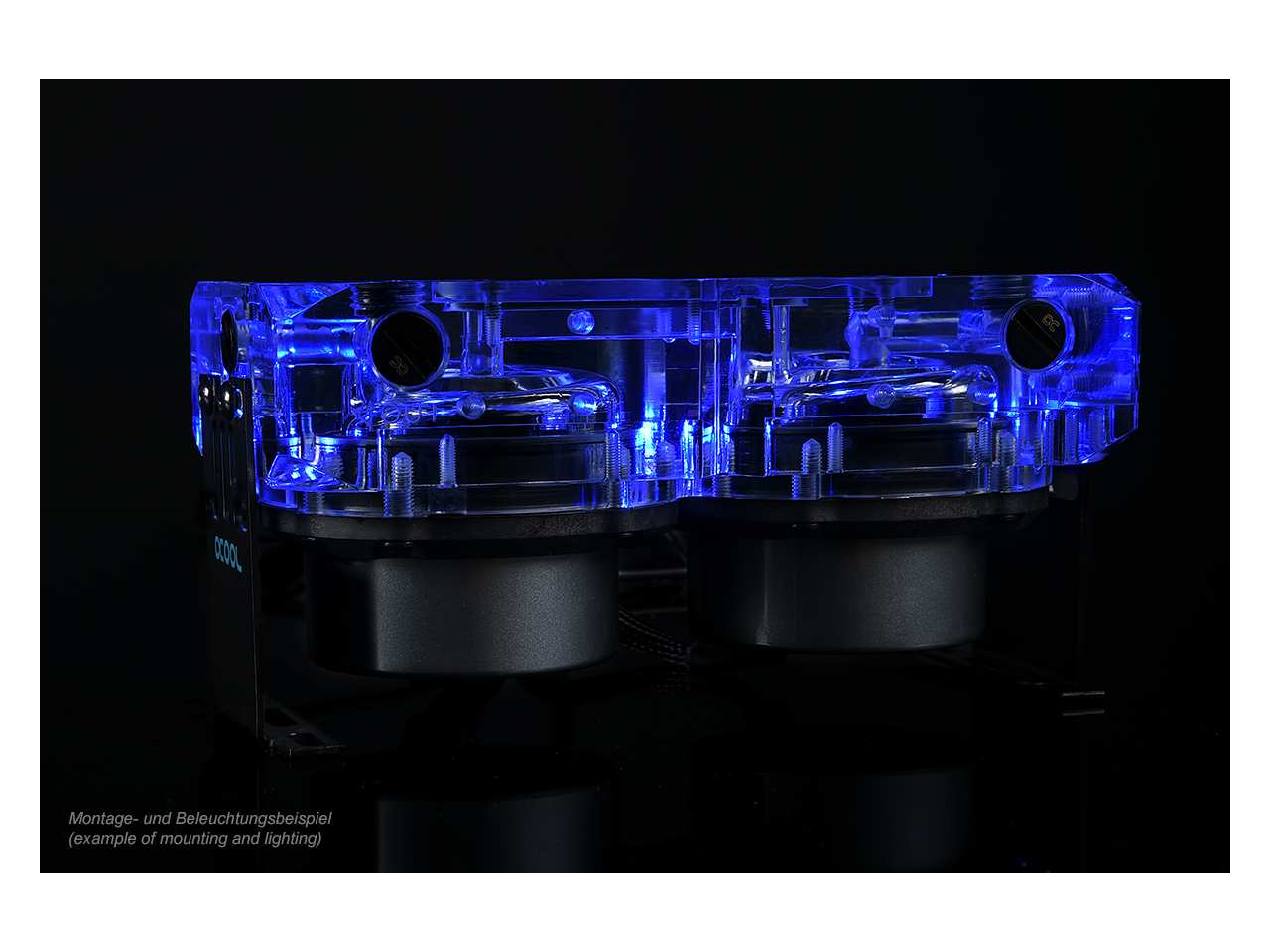 Alphacool Eisdecke Dual DC-LT Pump Top, Plexi - Newegg.com