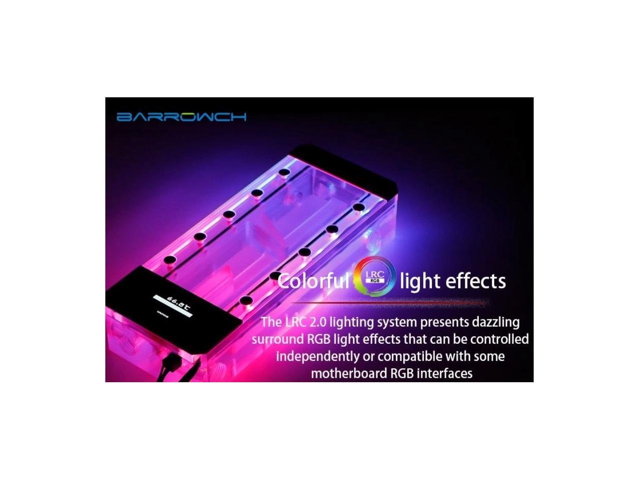 Barrowch 200mm Boxfish Series Acrylic Box Reservoir with OLED Display ...