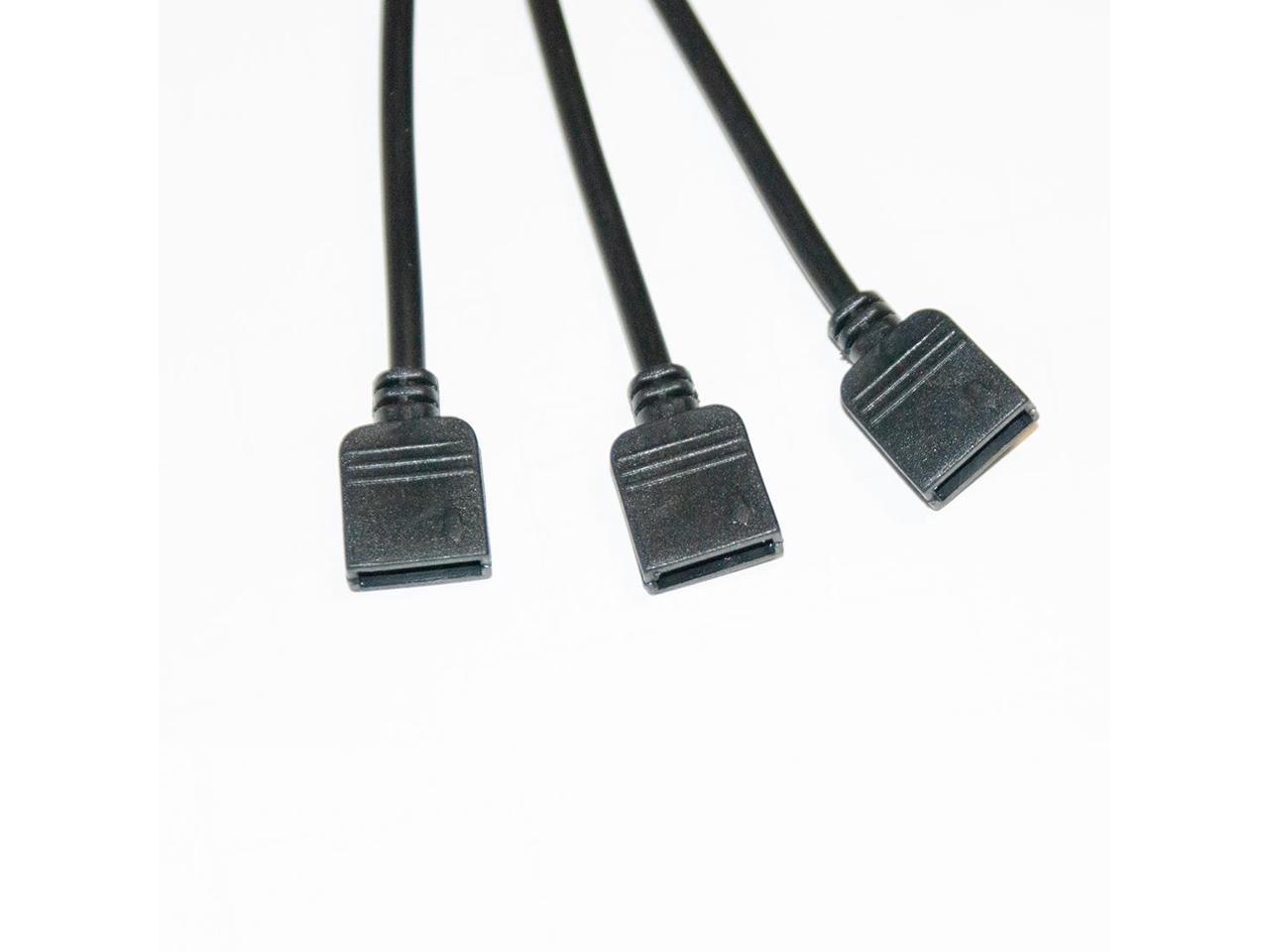 ModMyMods 3-Pin Female Addressable RGB LED Strip 3-Way Splitter Cable ...