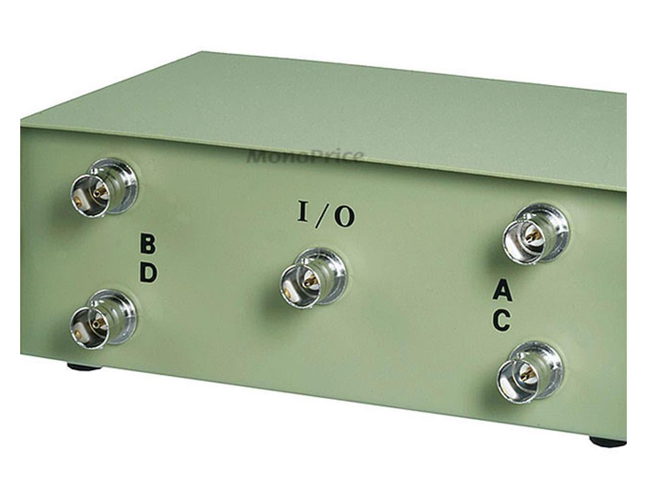 Monoprice 4x1 BNC Female Manual Data Switch Box - Newegg.com