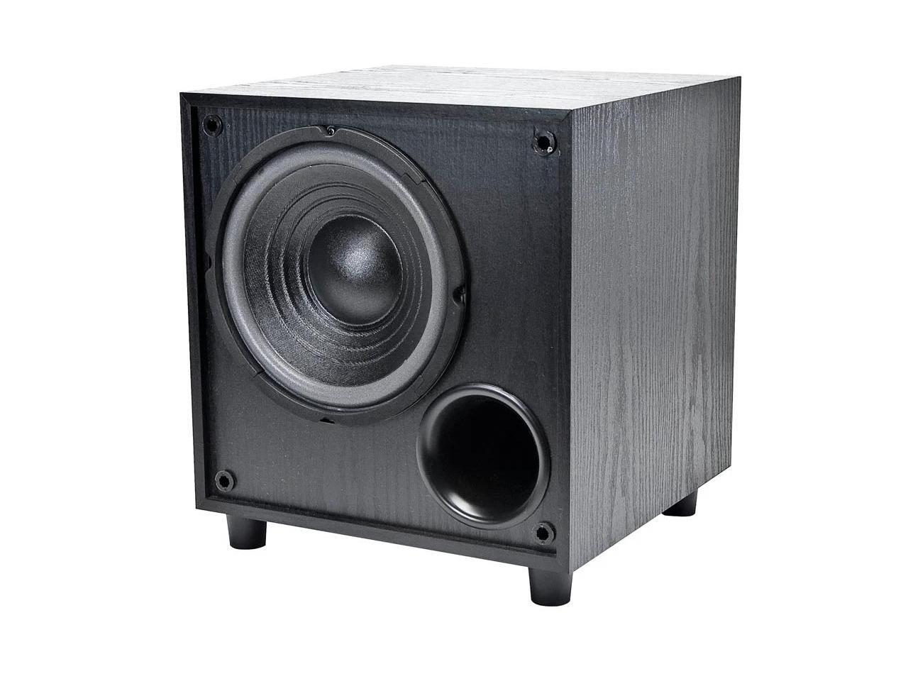 Monoprice 8-inch Powered Subwoofer - Black, 60-Watt (RMS) - Newegg.com