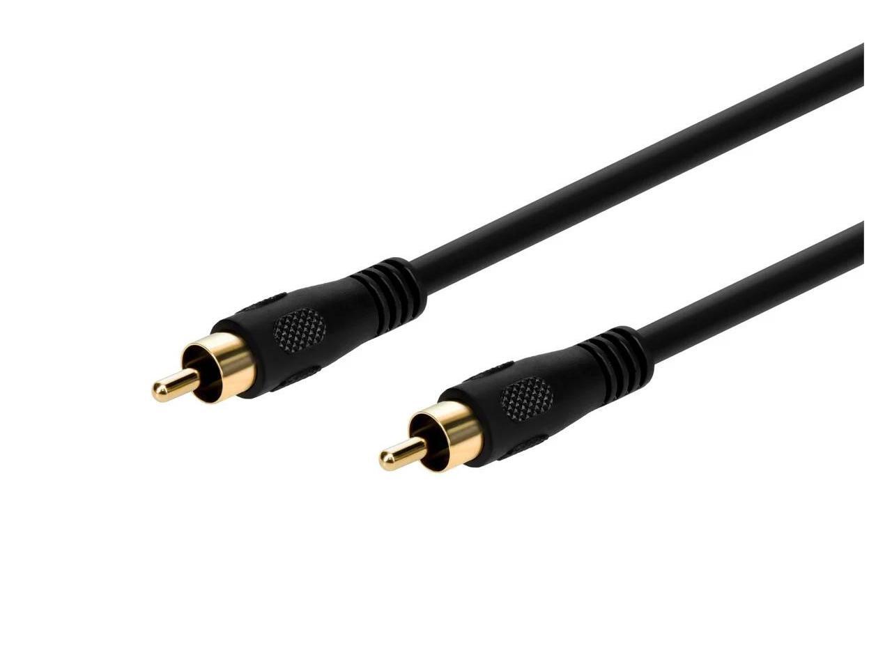Monoprice 15ft Coaxial Audio/Video RCA Cable M/M RG59U 75ohm (for S ...