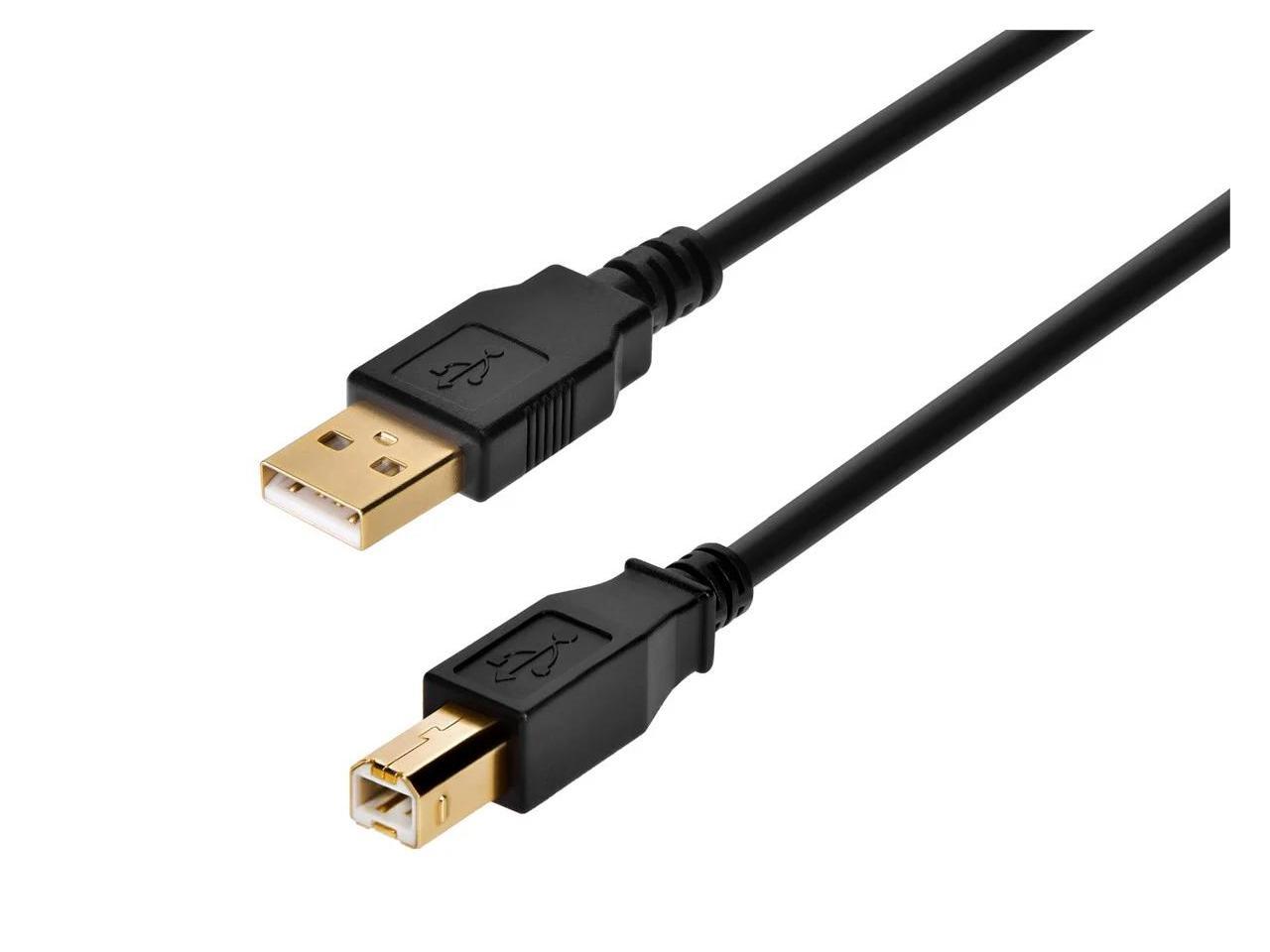 Monoprice USB 2.0 Cable - 10 Feet - Black | USB Type-A Male to USB Type ...