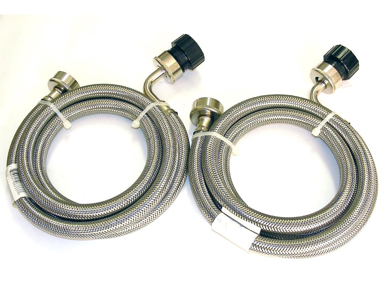 Stainless Steel Hoses (Set of 2) - Newegg.com