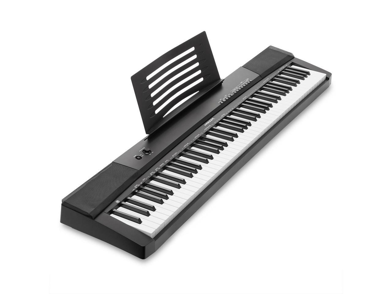 Hamzer 88-Key Electronic Keyboard Portable Digital Music Piano with ...