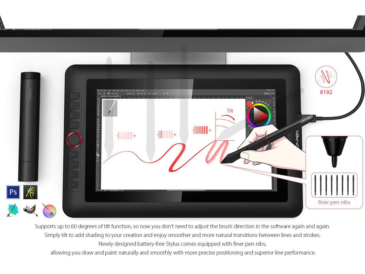 XP-PEN Artist13.3 Pro 13.3 Inch IPS Drawing Monitor Pen Display Full ...