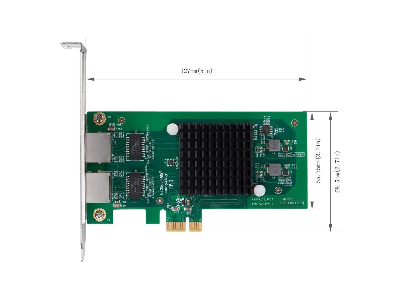 1.25G Gigabit Network Card( Intel NIC) for Intel 82576EB Chip, Dual ...