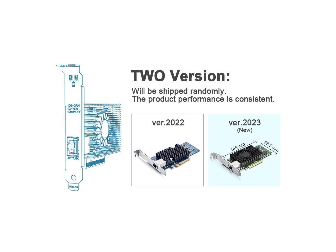 Compare to Intel X540-T1, 10Gb PCI-E NIC Network Card, Single Copper ...
