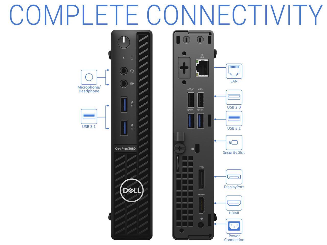 Used - Very Good: Dell OptiPlex 3080 Mini PC, Intel Core i3-10105T Upto ...