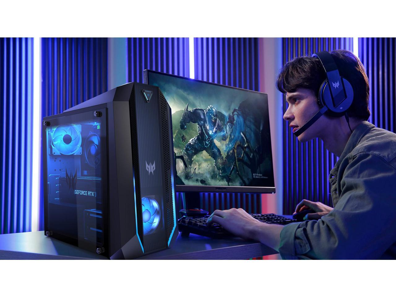 Acer Predator P03 Gaming Desktop, Intel Core i7-11700 Upto 4.9GHz, 32GB ...