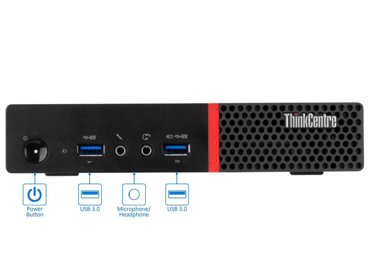 Refurbished: Lenovo ThinkCentre M900 Mini PC, Intel Core i7-6700T Upto ...