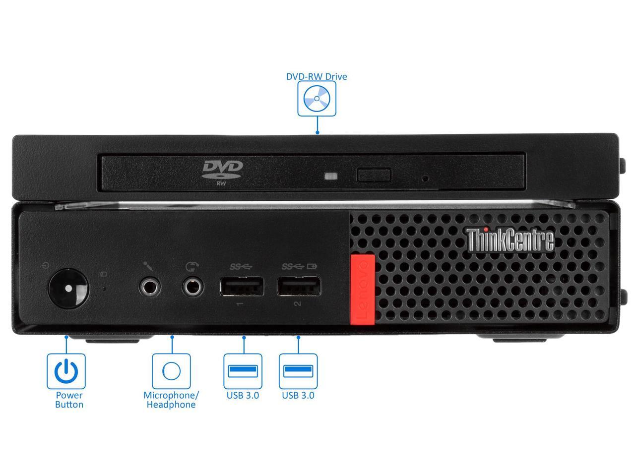 Refurbished: Lenovo ThinkCentre M910q Mini PC, Intel Core i5-7500T Upto ...