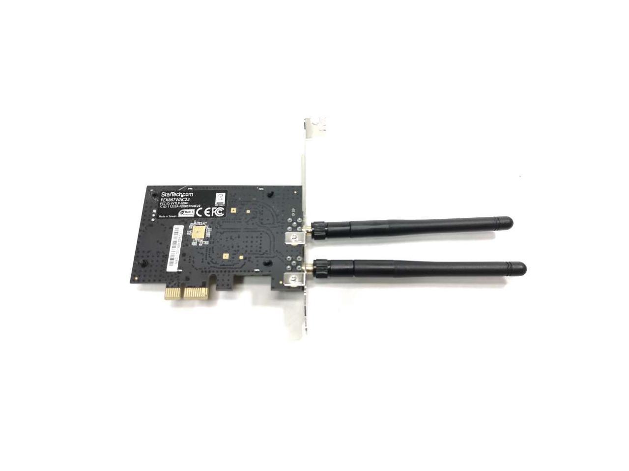 Refurbished: StarTech PEX867WAC22 AC1200 Dual Band Wireless AC PCIe ...