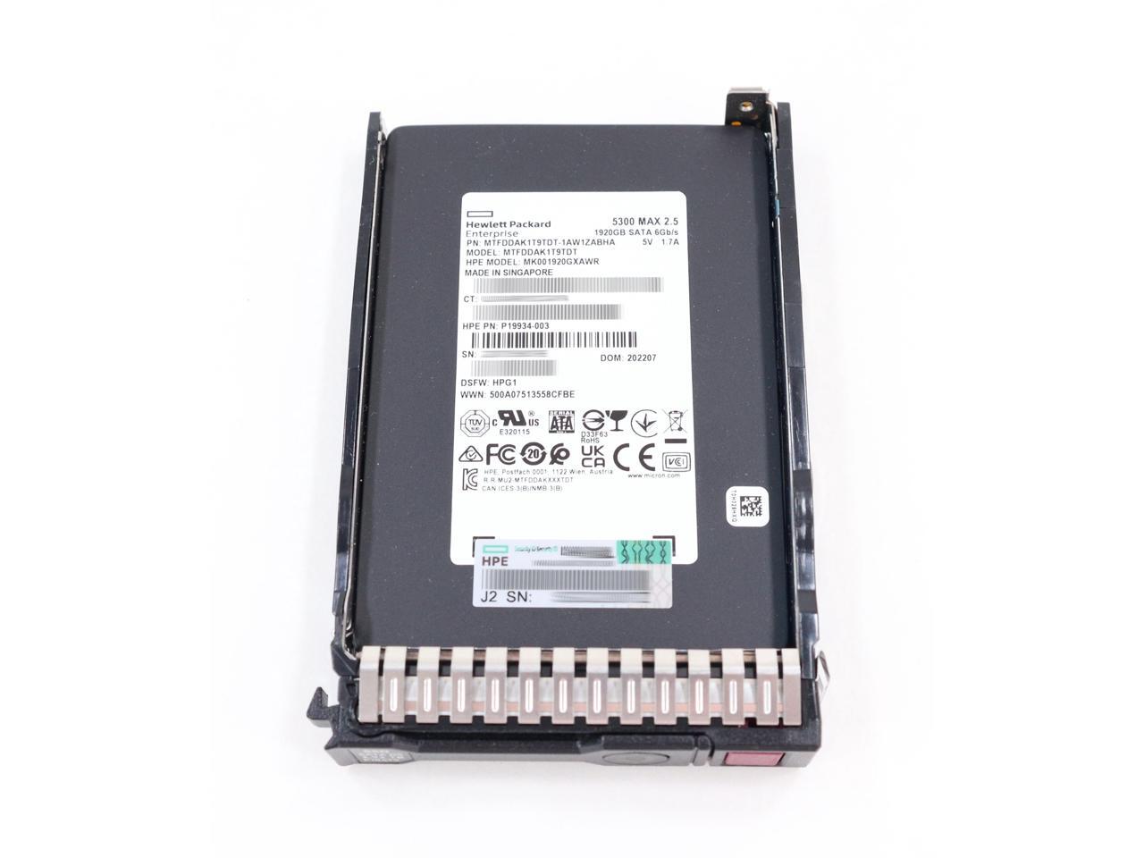 Refurbished: HP Micron 1.92TB MTFDDAK1T9TDT SATA SSD Hot-Swap P19934 ...