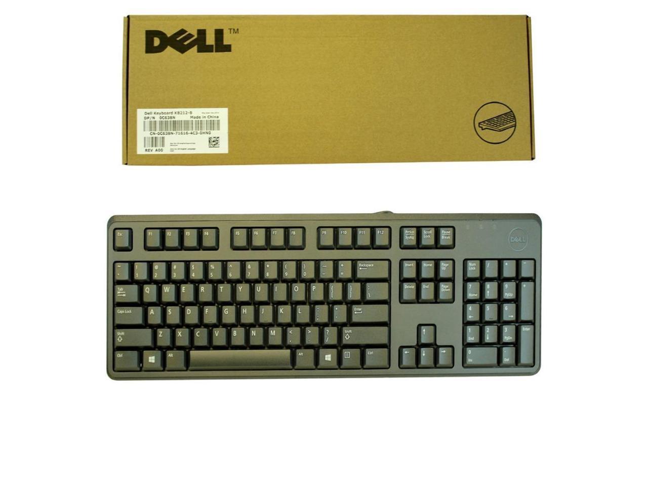 NEW Dell Black USB Slim Keyboard SK-8120 - C638N - Newegg.com