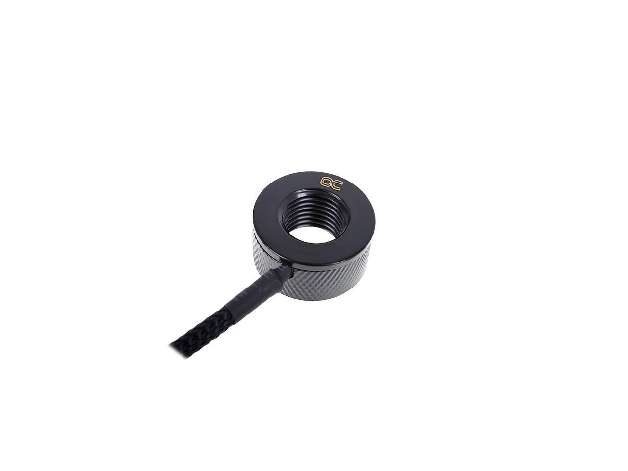 Alphacool Eiszapfen G1/4 Inline Temperature Sensor - Deep Black (17363 ...