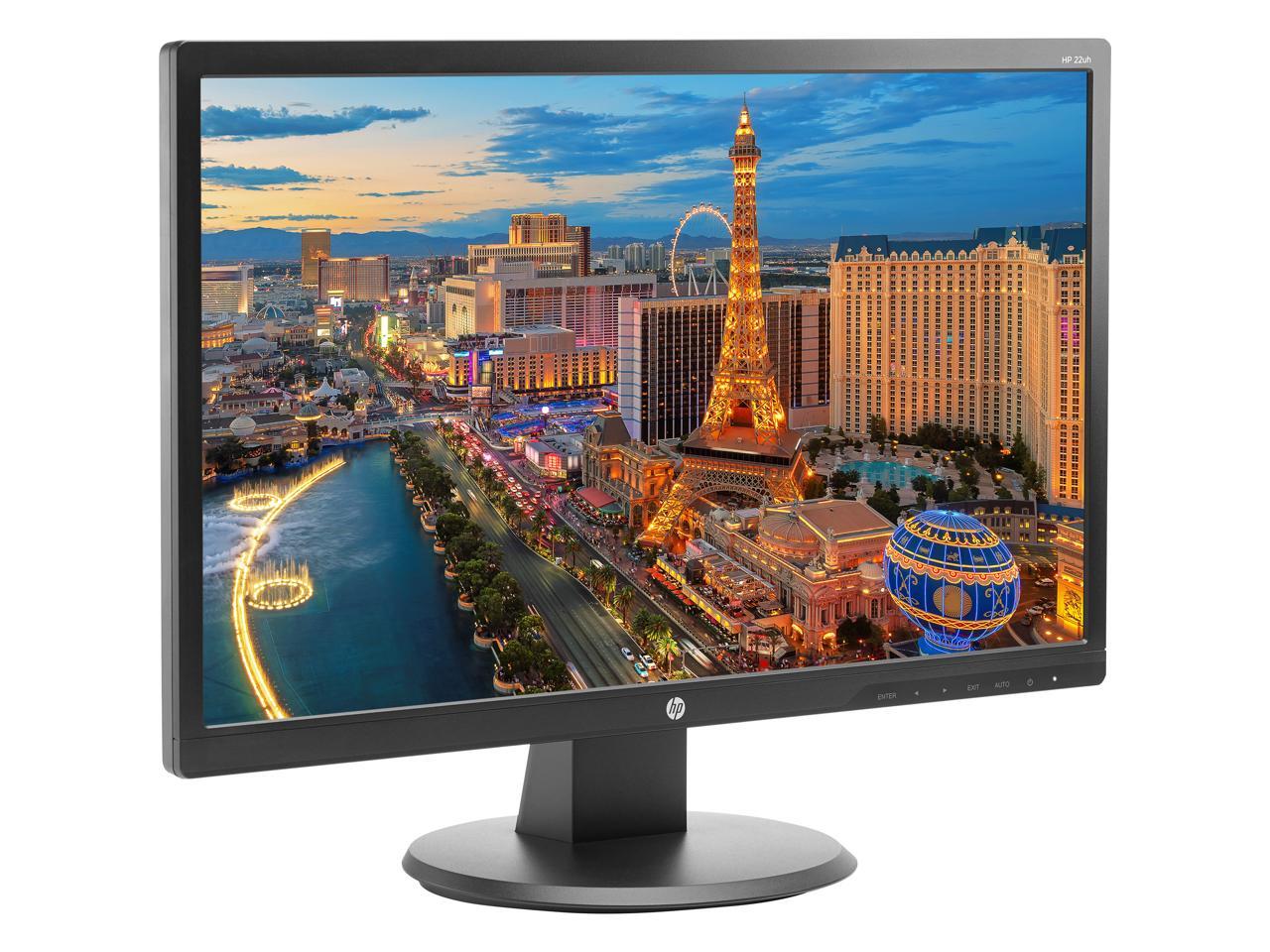 HP 22uh 21.5-inch Full HD 1920 x 1080 LED Backlit LCD Monitor 2-Pack ...