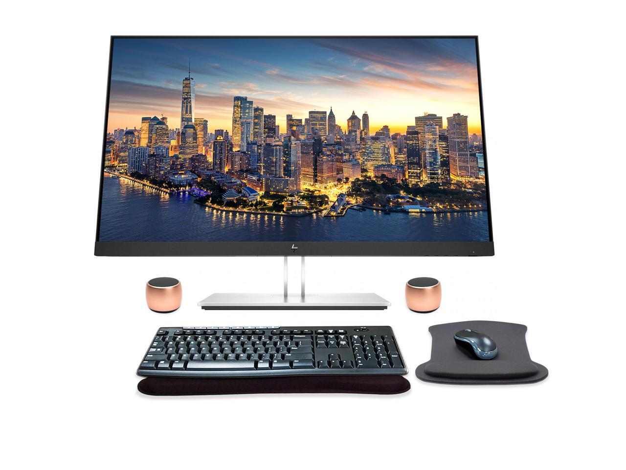 HP EliteDisplay E27q G4 27 Inch QHD IPS Office Monitor Bundle with HDMI ...