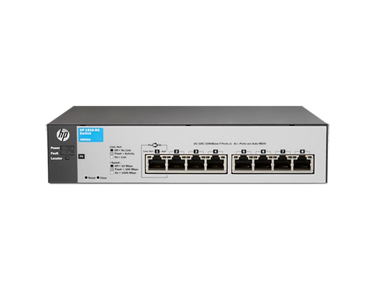 HP PS1810 PS1810-8G (J9833A) Fixed Port Web Ethernet Switches - Newegg.com