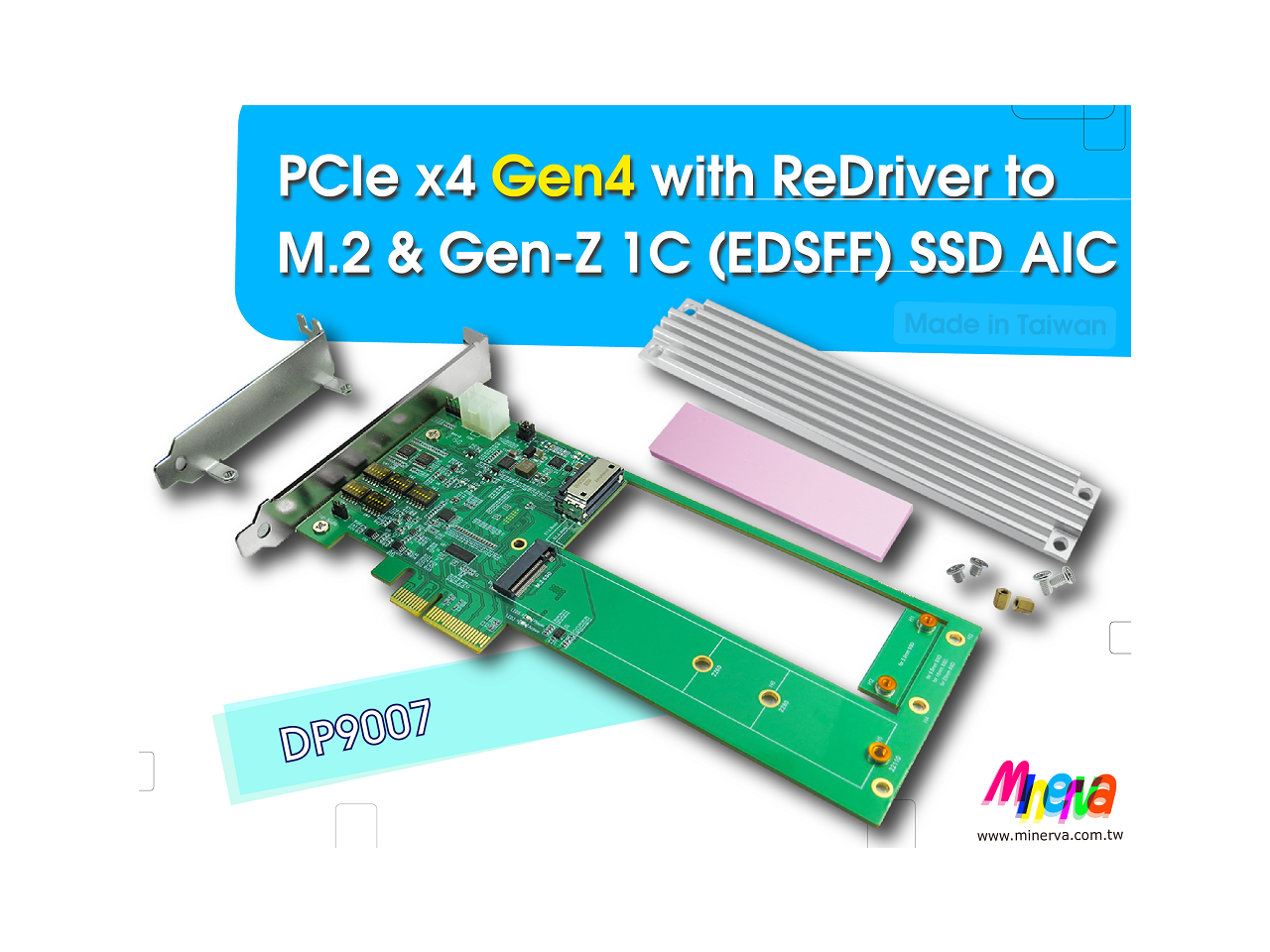 PCIe x4 Gen 4 with ReDriver to M.2 NVMe SSD & EDSFF 1C SSD AIC - Newegg.com