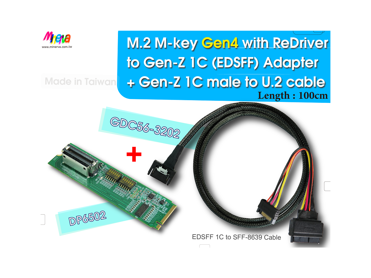 M 2 Pcie Gen 4 With Redriver To Sff Ta 1020 1c Edsff And Gen Z 1c To U