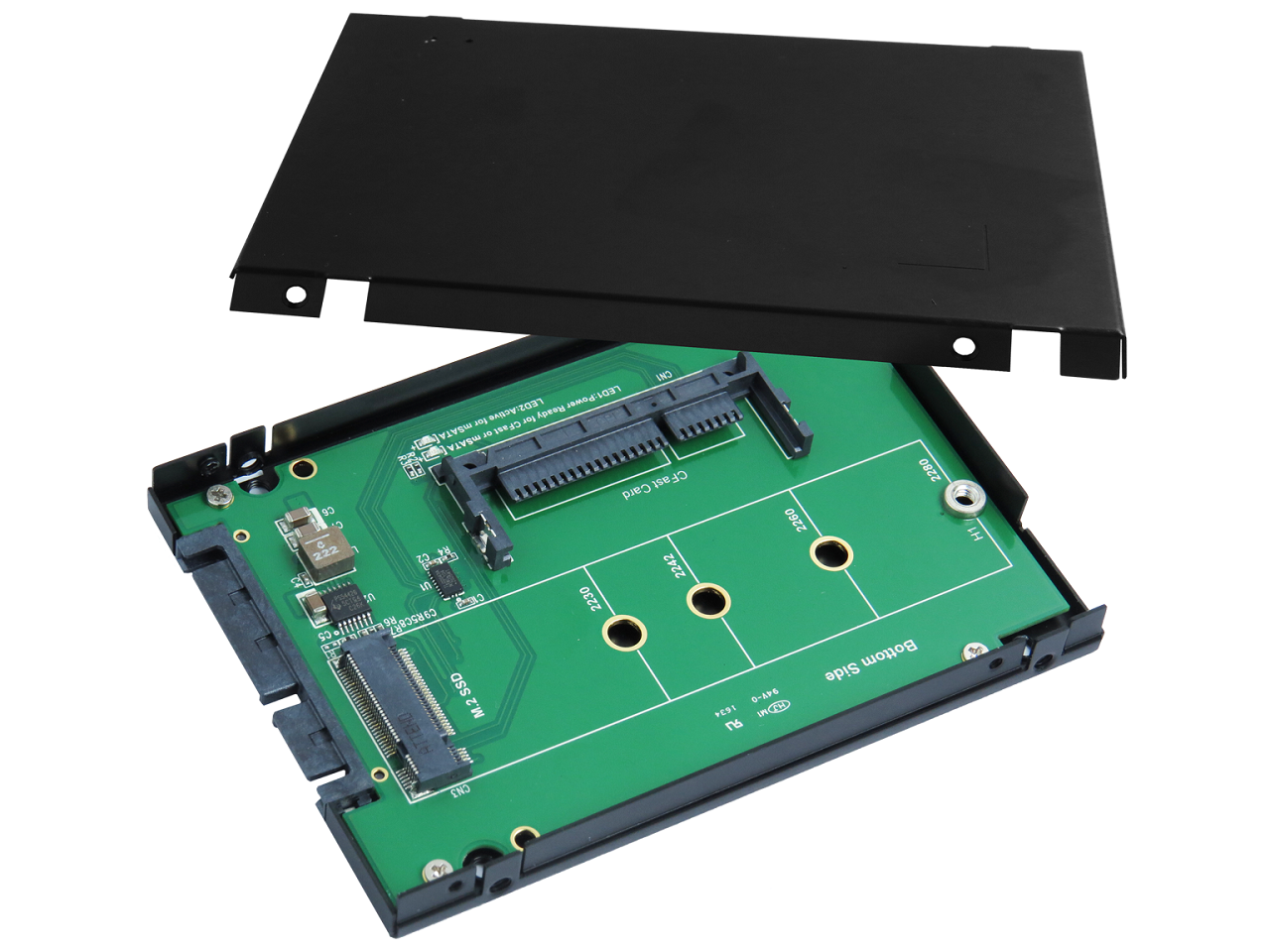 Innocard S2093F SATA III to M.2 SSD (SATA Interface) & CFast Card ...