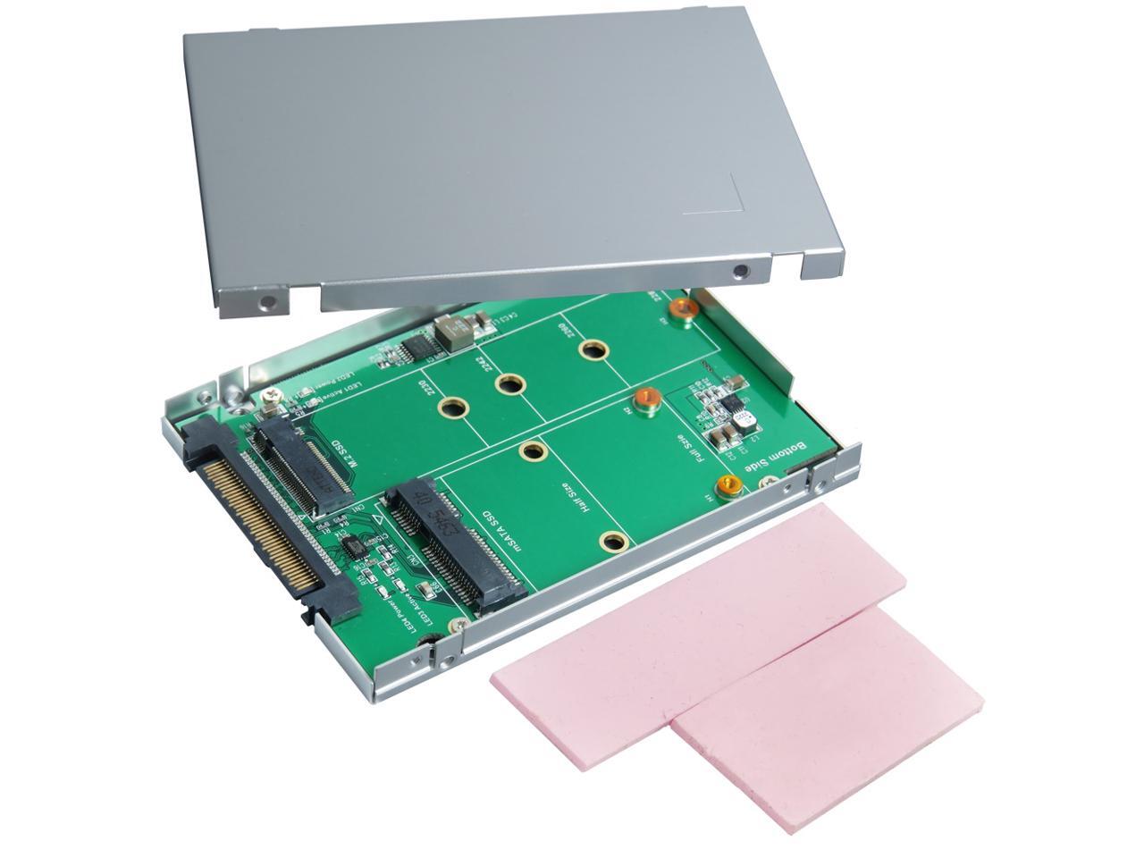 Innocard U.2 (SFF-8639) to M.2 (SATA Interface) & mSATA SSD converter ...