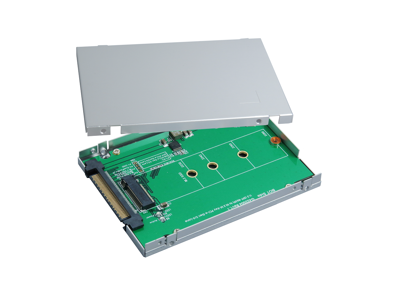 Innocard 2.5" U.2 (SFF-8639) to M.2 NVMe SSD Enclosure with Oculink ...