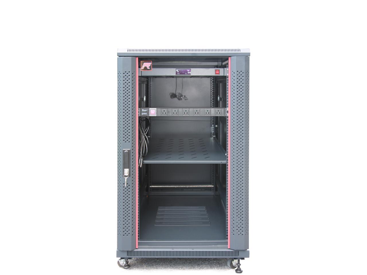 18U Free Standing Server Rack Cabinet. Fits Most Servers, ACCESSORIES ...