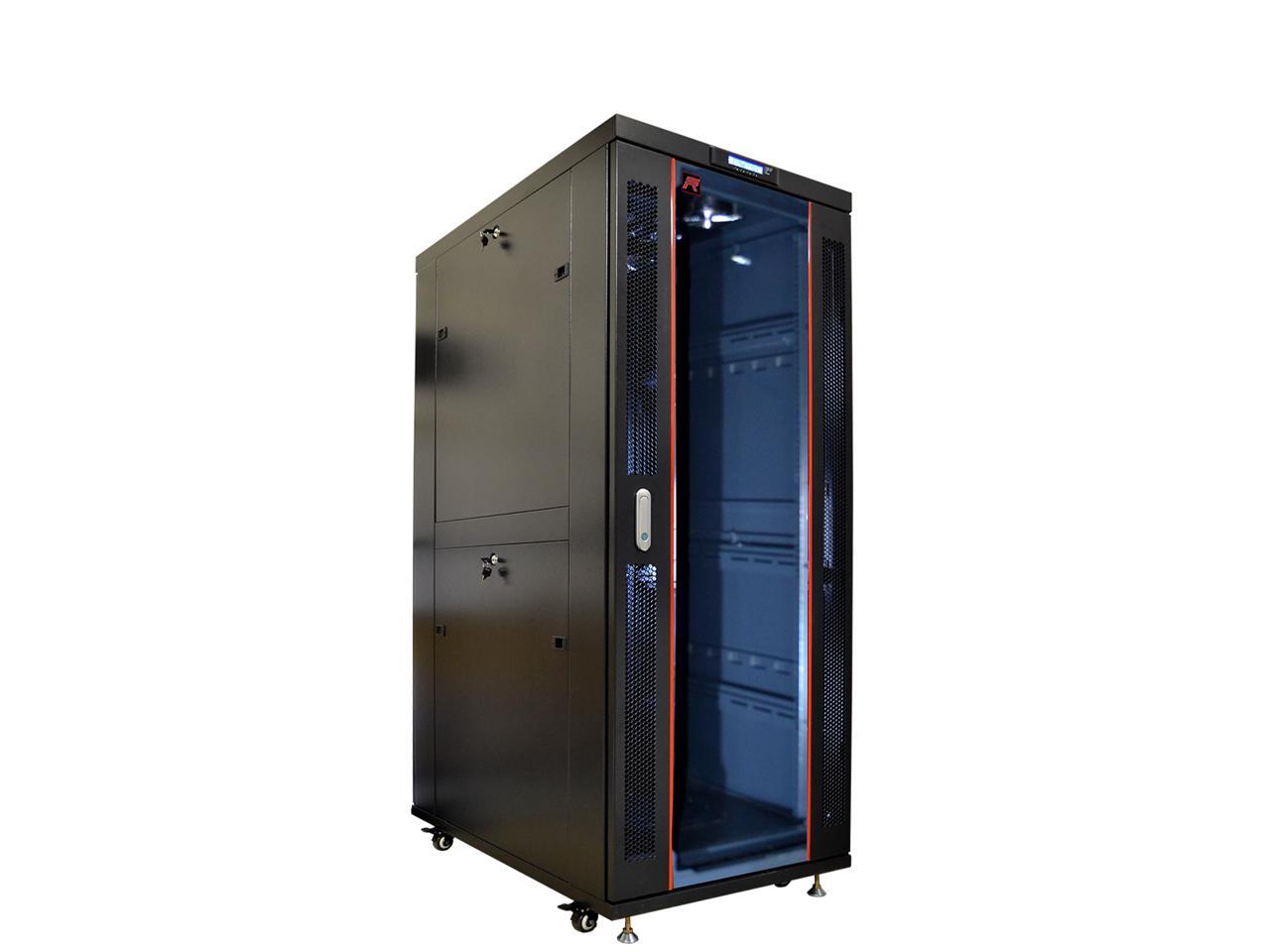 32U 39" Deep IT Free Standing Server Rack Cabinet Enclosure. Fits Most ...