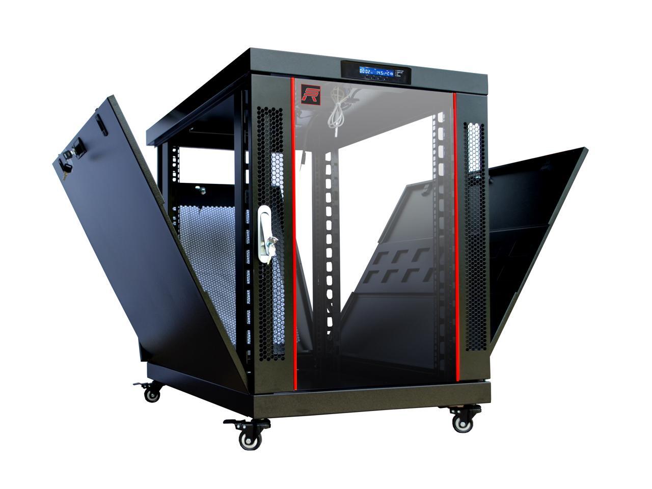 18U Server Rack Cabinet Enclosure Premium Series Sysracks 24" Depth ...