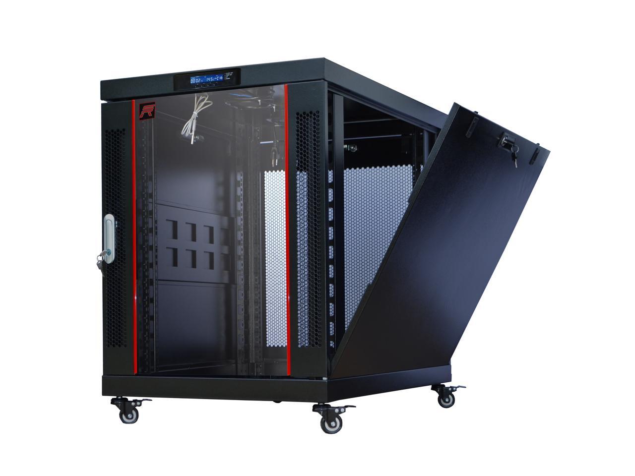 18U Server Rack Cabinet Enclosure Premium Series Sysracks 24" Depth ...