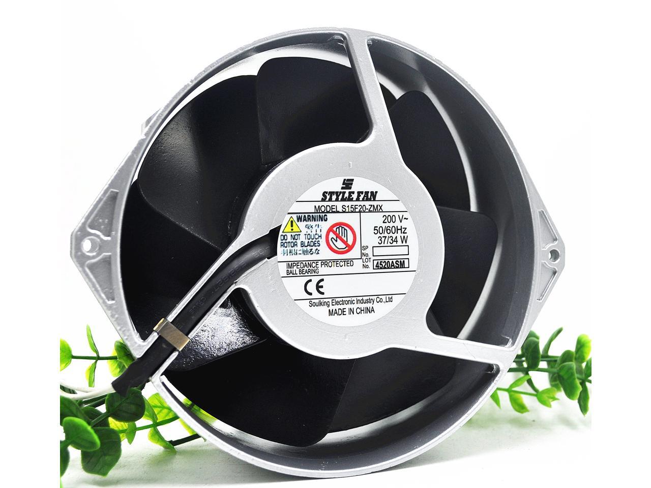 Original STYLE FAN S15F20-ZMK 200V all-metal equipment fan high ...