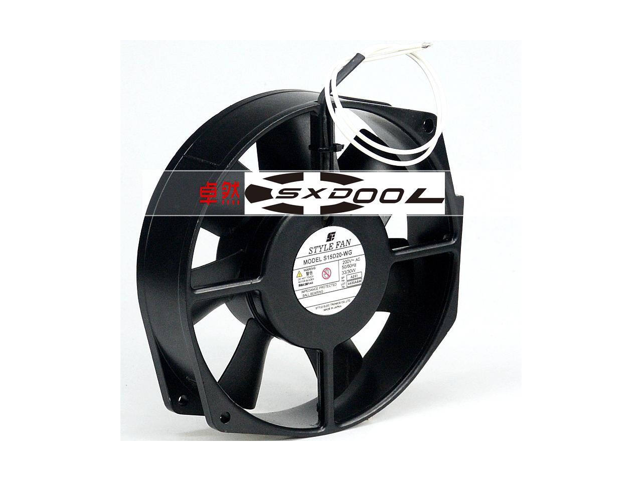 Original STYLE FAN 200V 33/30W S15D20 -WG all-metal high temperature industrial cooling fan ...