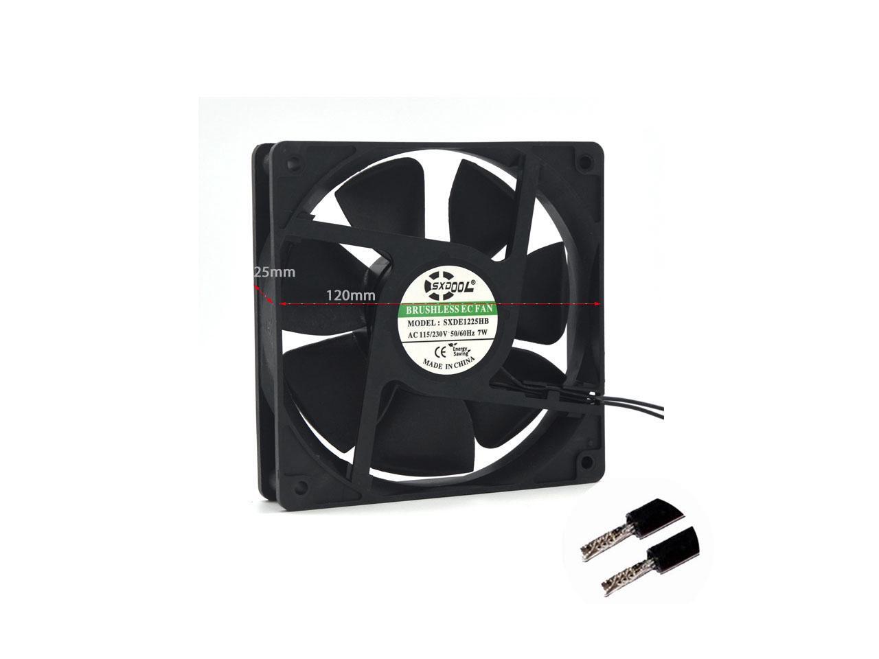 ac 115v FAN AXIAL 1225, Muffin Fan, 115V 120V AC 120mm x 25mm High ...