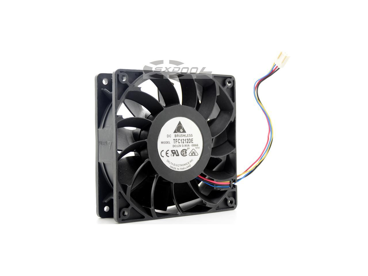 Delta 120mm 12cm PWM Fan TFC1212DE 252CFM vs PFB1212UHE, Most Powerful ...