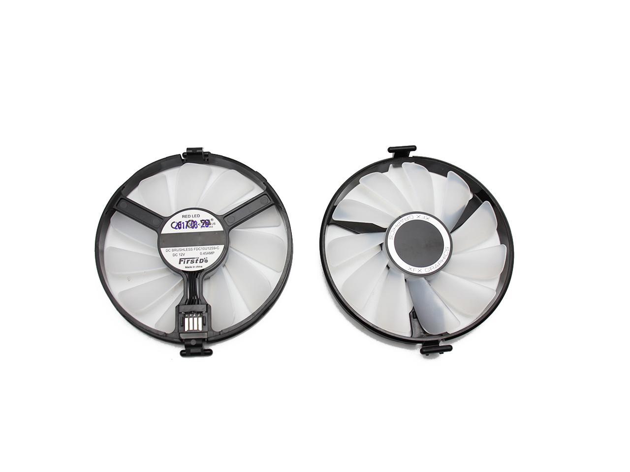1 pair FDC10U12S9-C Cooler Fan Replace XFX AMD Radeon RX 470 480 580 ...