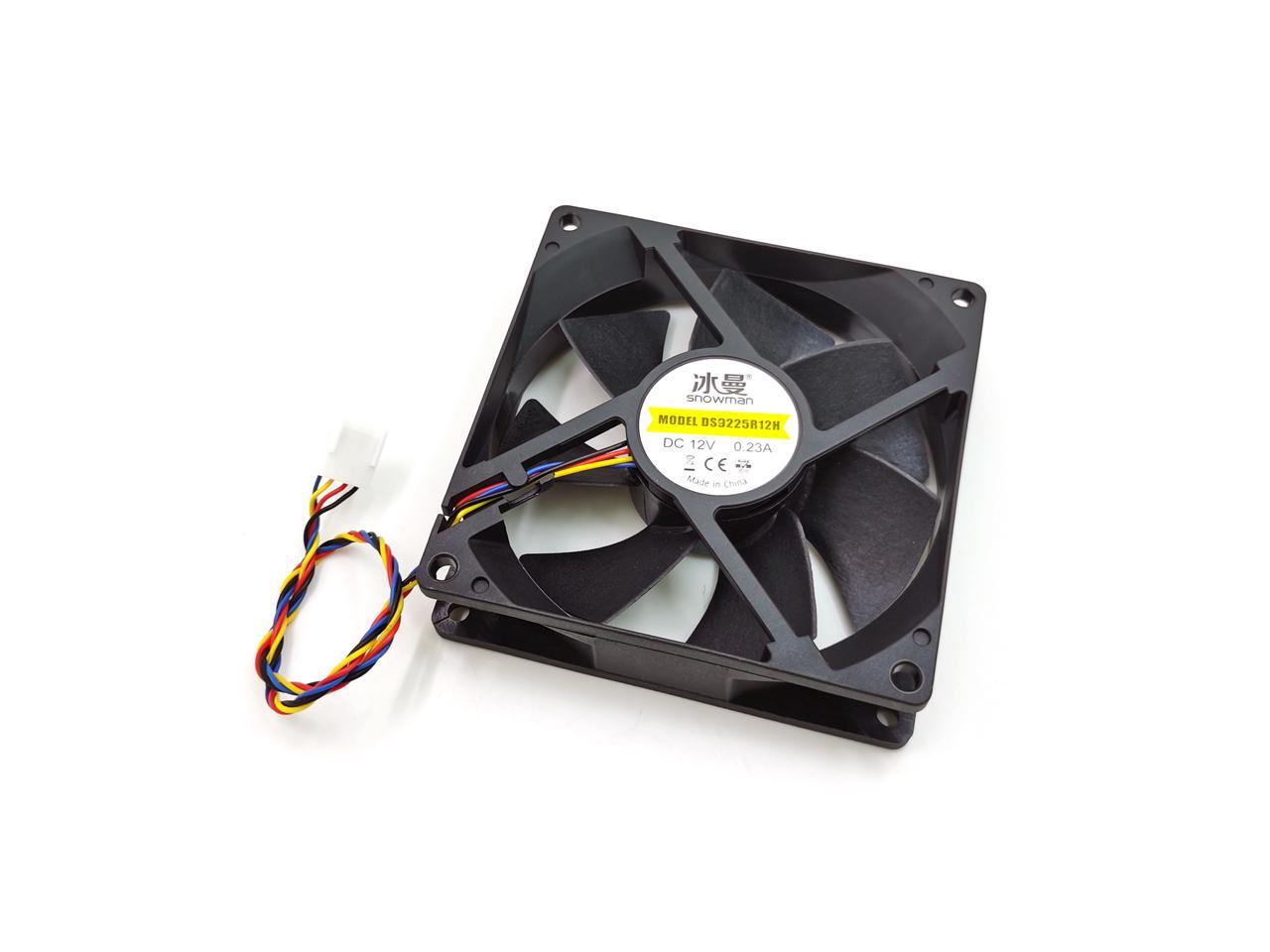 90mm 4 Pin PWM Fan 92mm Computer Case Fan Silent 9CM CPU Cooling Fan ...