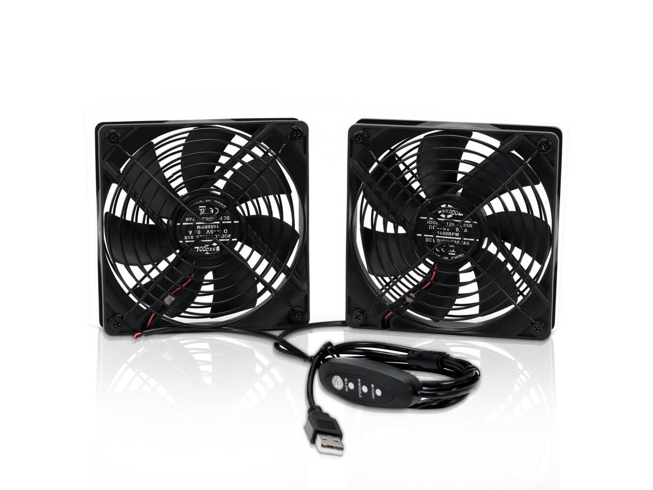 NEW 120mm DC 5V USB Fan Mining Computer Chassis Workstation Radiator ...