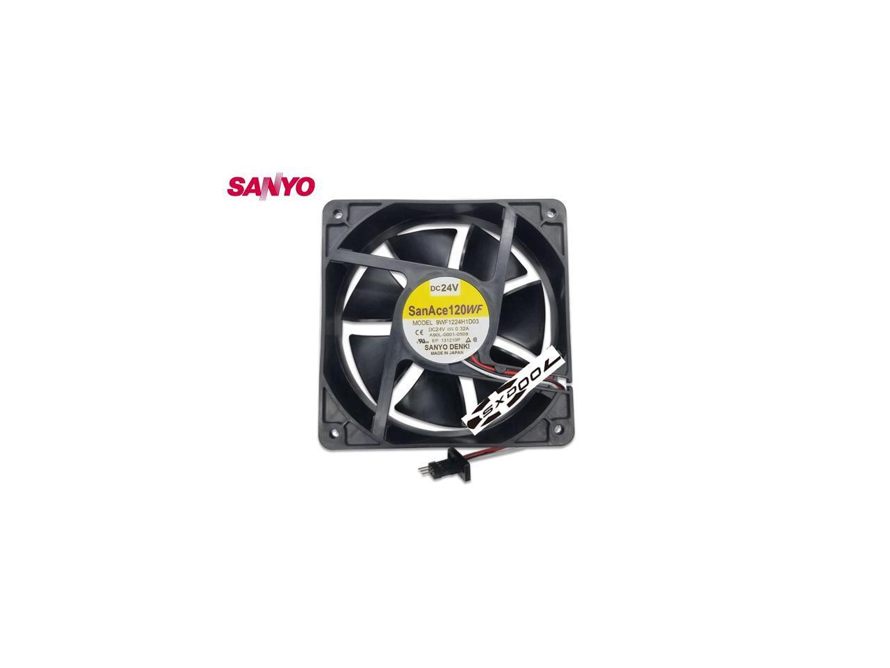 9WF1224H1D03 SanAce 120WF DC24V 0.32A For Sanyo Fanuc Waterproof Fan ...